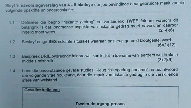 Skryf n navorsingsverslag van 4 - 8 bladsye | StudyX