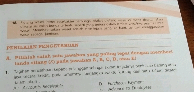 18 Piutang wesel (notes receivable) | StudyX