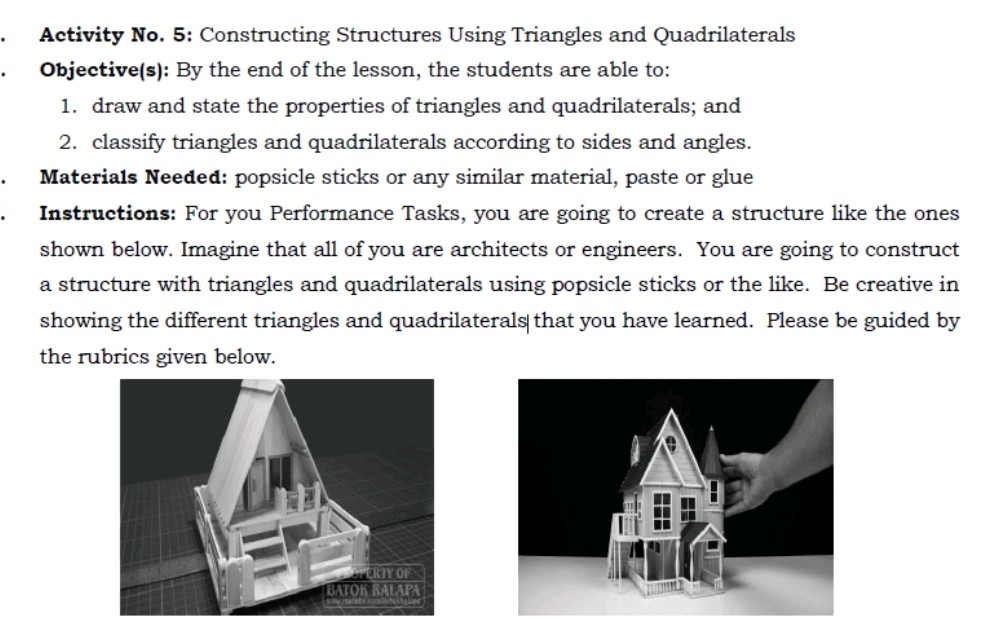 Activity No 5 Constructing Structures Using | StudyX