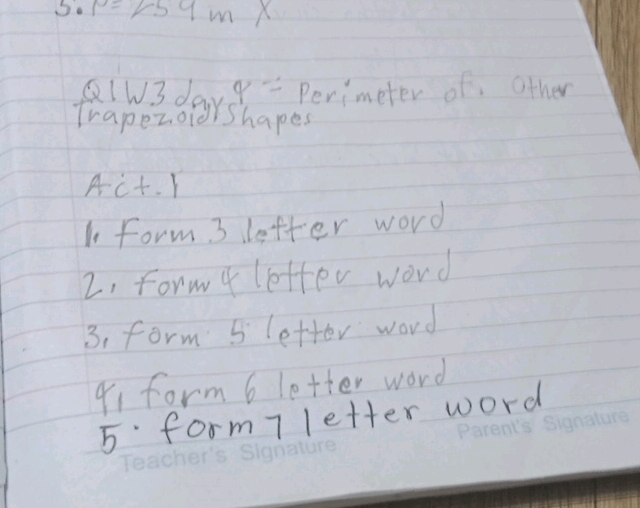 QiW3 days 4= Perimeter of other | StudyX