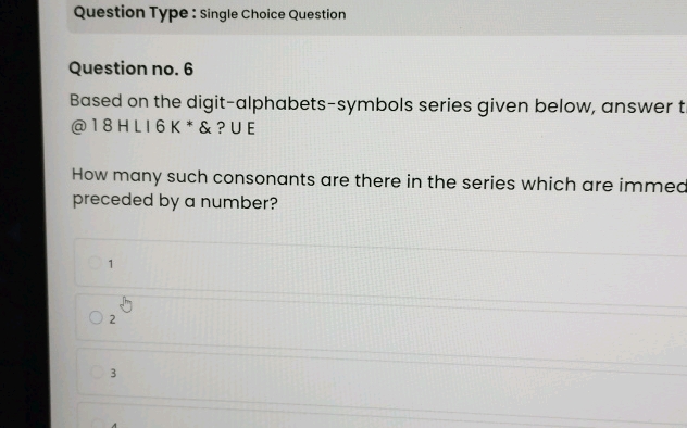 Question Type single choice Question | StudyX
