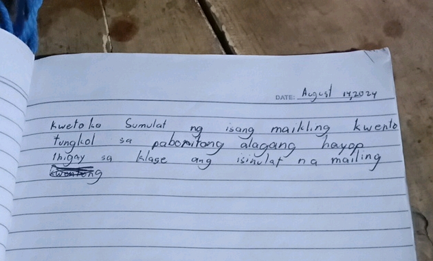DATE August 142024 Kwetoke Sumulat ing | StudyX