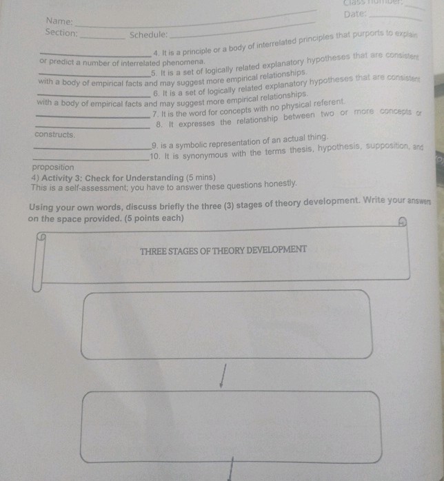 Name Class sumber Section Schedule | StudyX