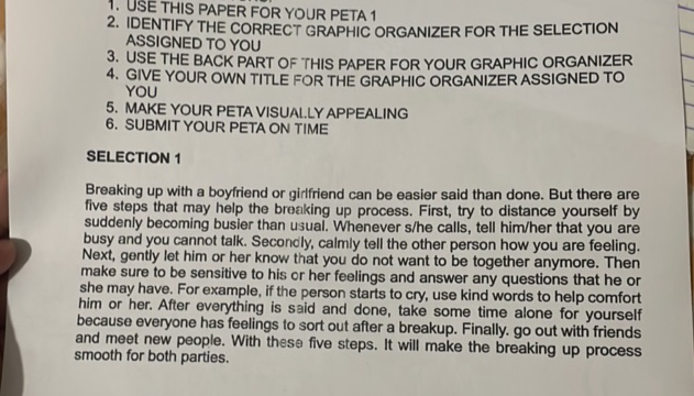 1 USE THIS PAPER FOR YOUR PETA 1 2 IDENTIFY | StudyX