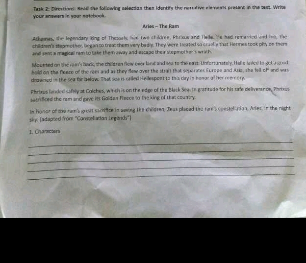 Task 2 Directions Read the | StudyX