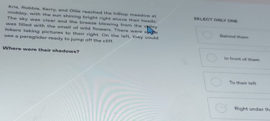 Kris Robbie Kerty and Ollie reached the | StudyX