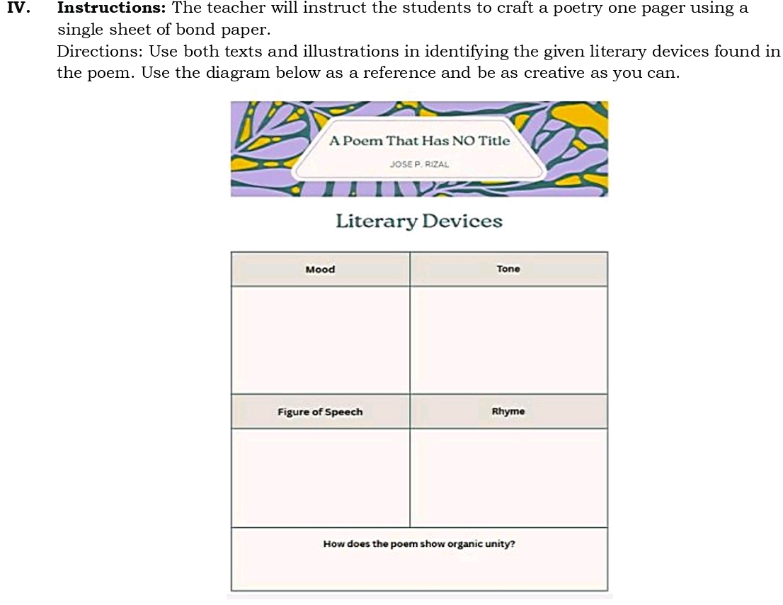 IV Instructions The teacher will instruct | StudyX