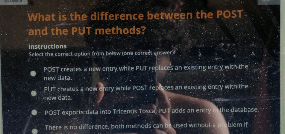 What is the difference between the POST and | StudyX