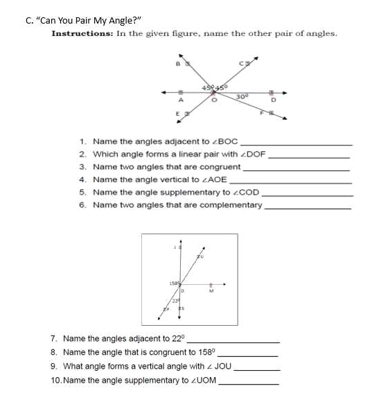 C Can You Pair My Angle Instructions In the | StudyX