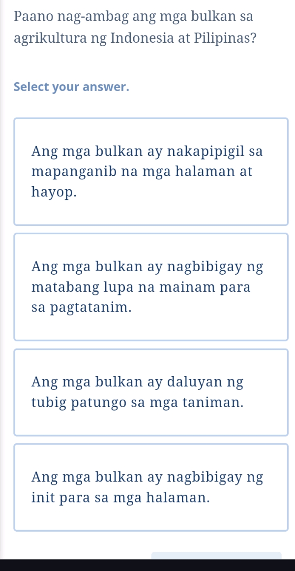 Paano nag-ambag ang mga bulkan sa | StudyX