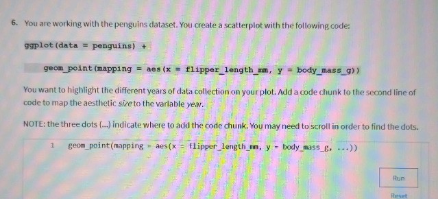 6 You are working with the penguins dataset | StudyX