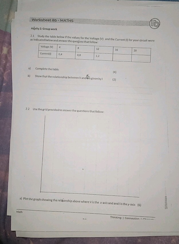 Worksheet 8 b - MATHS Adyity 2Group work 21 | StudyX