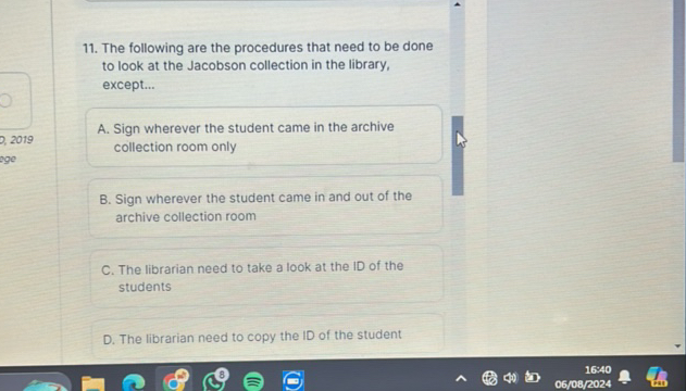 11 The following are the procedures that | StudyX