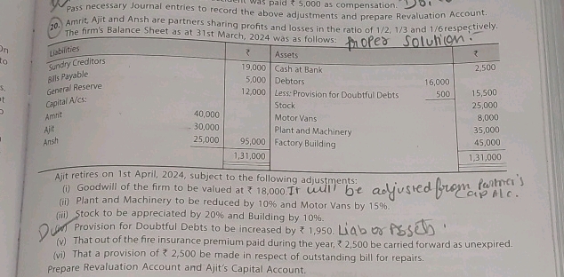 Pass necessary Journal entries to record | StudyX