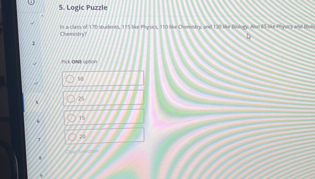 5 Logic Puzzle In a class of 170 students | StudyX