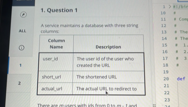1 Question 1 A service maintains a database | StudyX