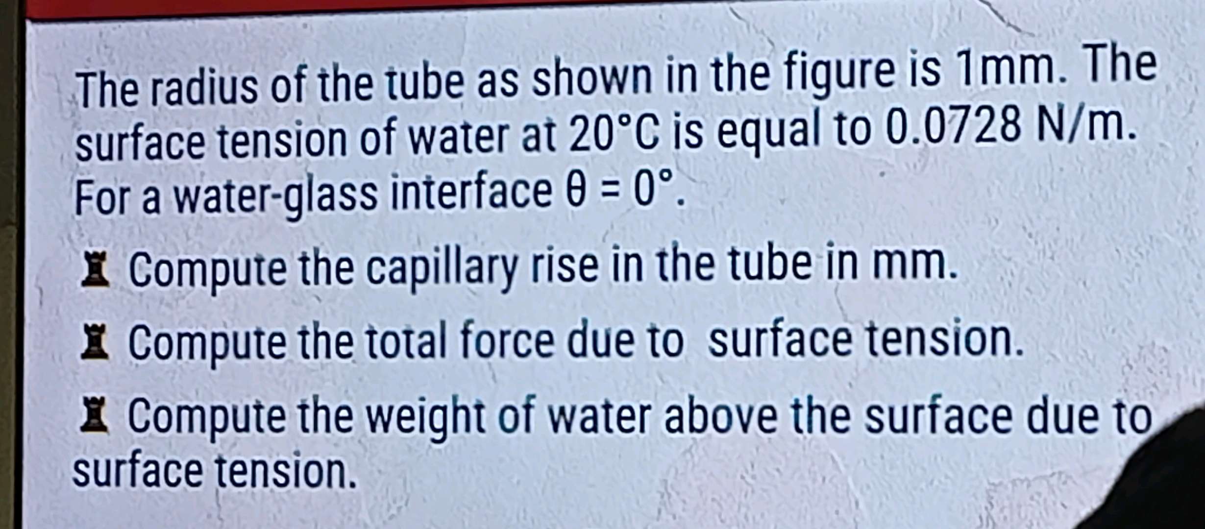 The radius of the tube as shown in the