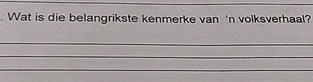Wat is die belangrikste kenmerke van n