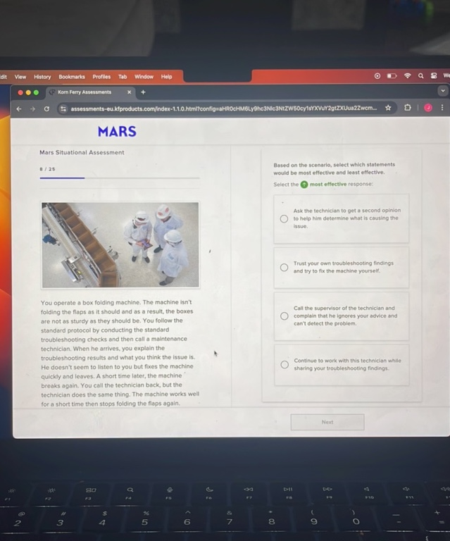 F Korn Fery Assessments MARS Mars | StudyX
