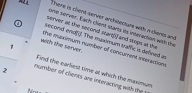 (i) There is client-server architecture | StudyX
