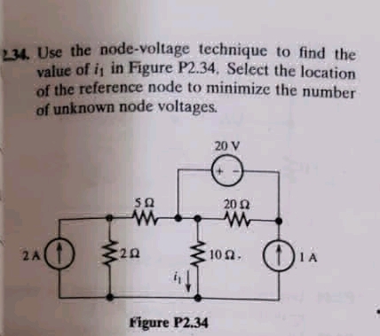 24 Use the node-voltage technique to find | StudyX