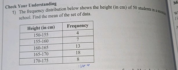 Check Your Understanding 1) The frequency | StudyX