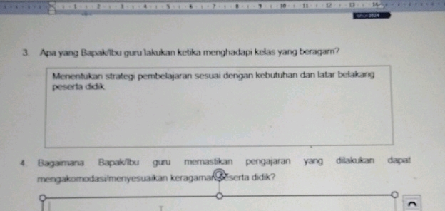 3 Apa yang Bapakilbu guru lakukan ketika | StudyX