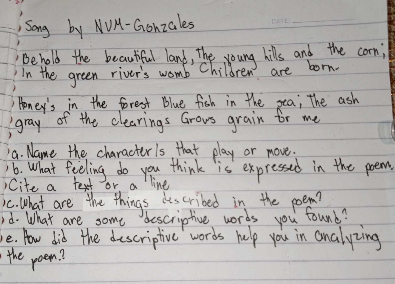 Sang by NVM-Gohzales Behold the beautiful | StudyX