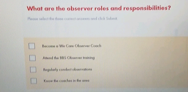 What are the observer roles and | StudyX