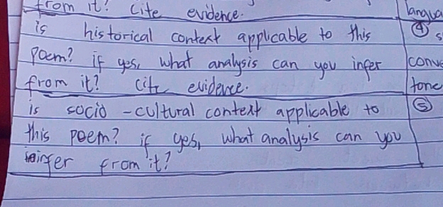 from it cite evidence is historical context | StudyX