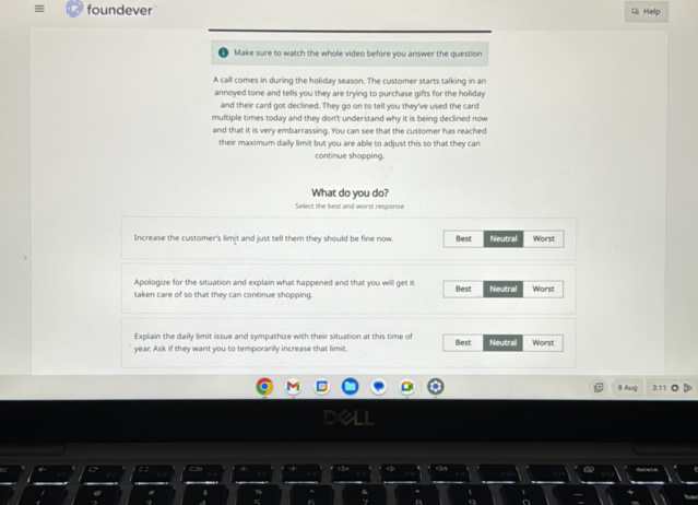 foundever Help Make sure to watch the whole | StudyX