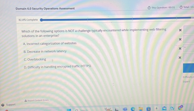 Domain 40 Security Operations Assessment | StudyX