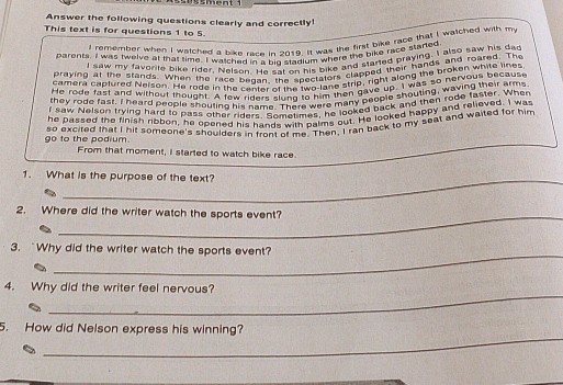 Answer the following questions clearly and | StudyX