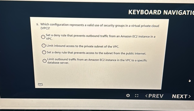 KEYBOARD NAVIGATIC 9 Which configuration | StudyX