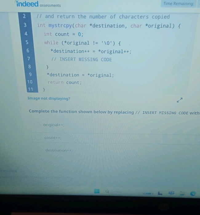indeed assessments Time Remaining // and | StudyX