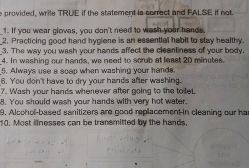 provided write TRUE if the statement is | StudyX