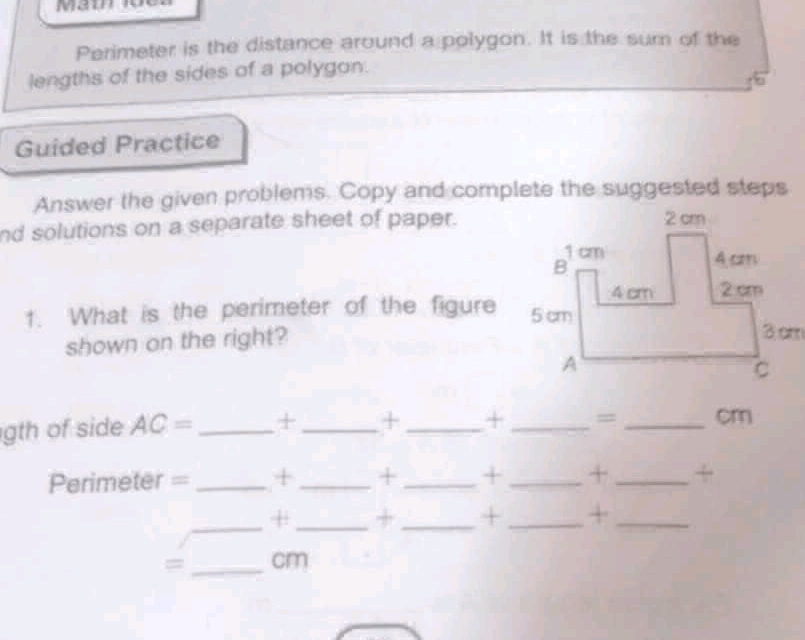 Perimeter is the distance around a polygon | StudyX