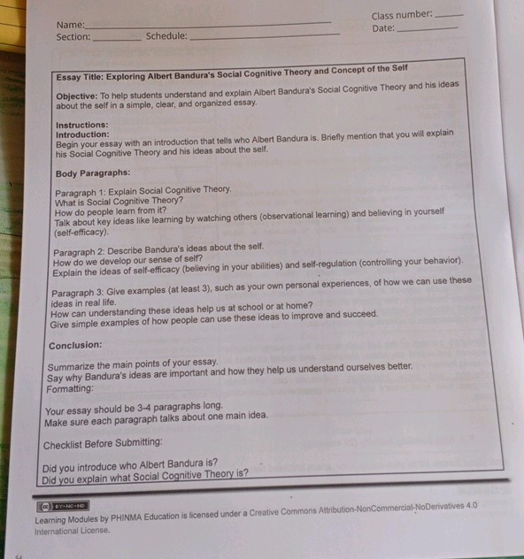 Name Class number Section Schedule Date | StudyX