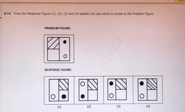 Q 14 From the Response Figure (1) (2) (3) | StudyX