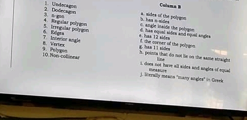1 Undecagon 2 Dodecagon 3 n -gon 4 Regular | StudyX