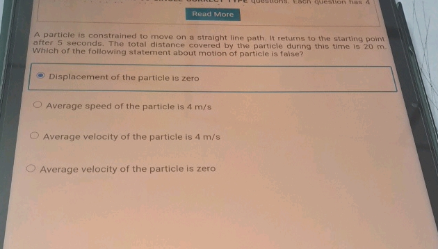 Read More A particle is constrained to move | StudyX