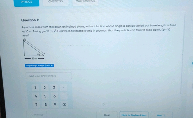 PHYSICS CHEMISTRY MAIREMAIIS Question 1 A | StudyX