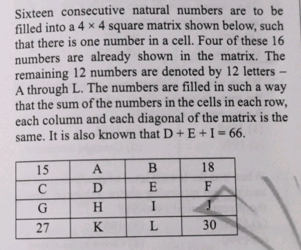 Sixteen consecutive natural numbers are to | StudyX