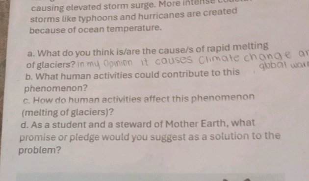 causing elevated storm surge More intense | StudyX