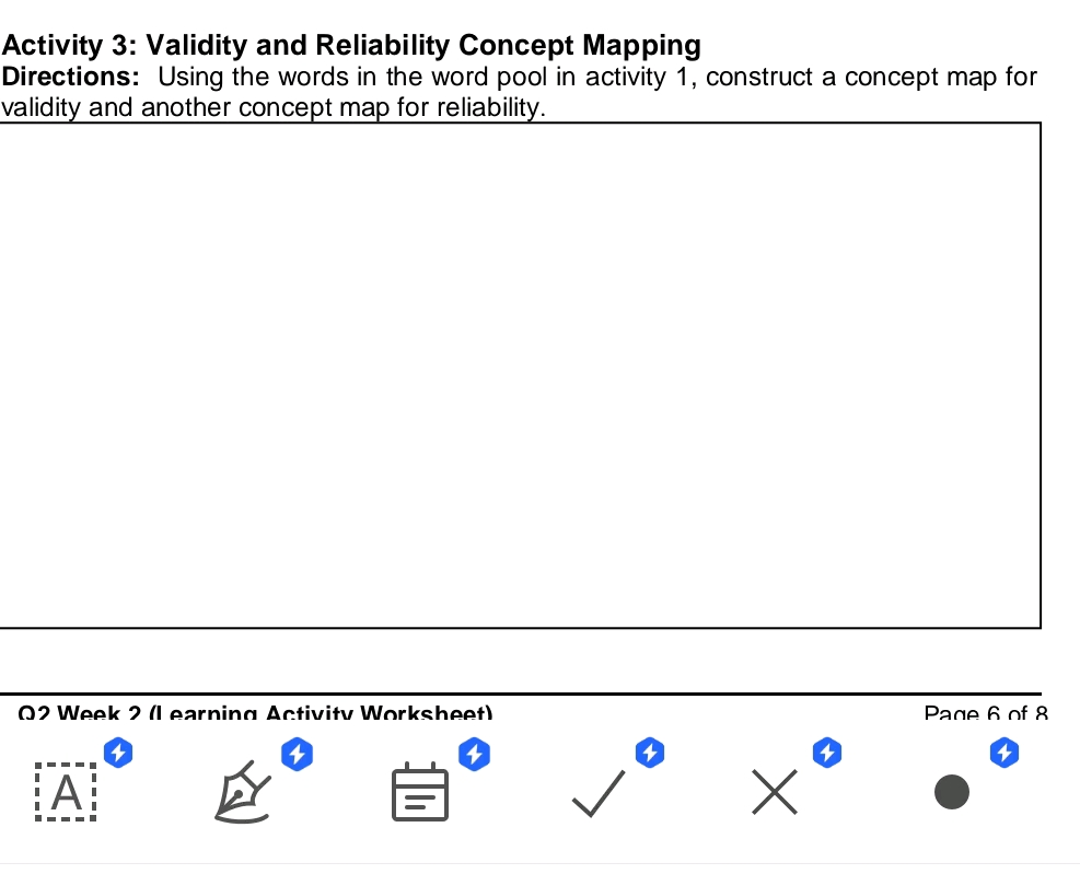 Activity 3 Validity and Reliability Concept | StudyX