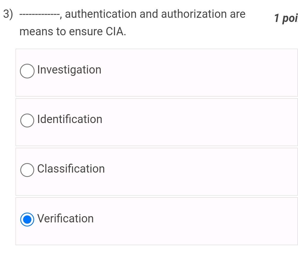 3) authentication and authorization are 1 | StudyX