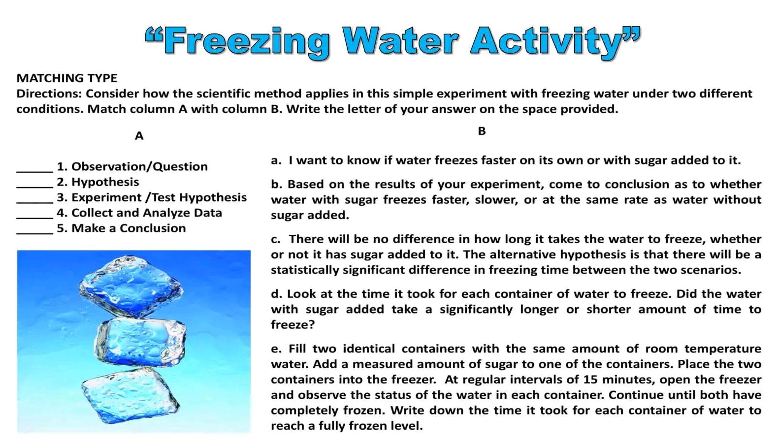 MATCHING TYPE Directions Consider how the | StudyX