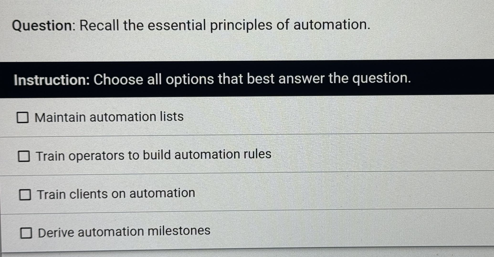 Question Recall the essential principles of | StudyX