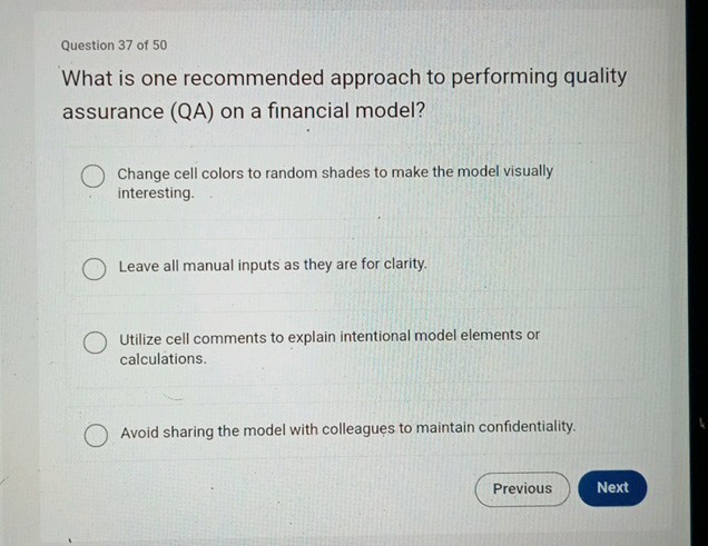 Question 37 of 50 What is one recommended | StudyX