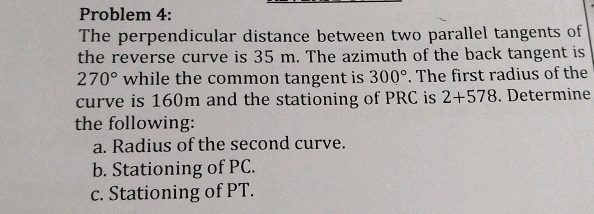 Problem 4 The perpendicular distance | StudyX